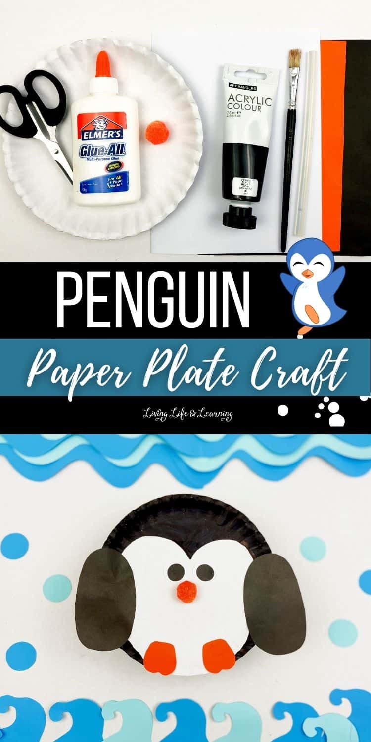 Penguin Paper Plate Craft