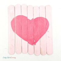Popsicle Stick Heart Craft
