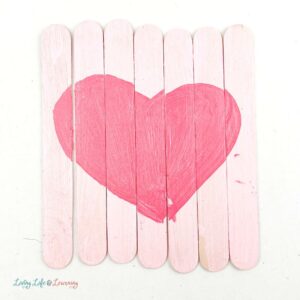 Popsicle Stick Heart Craft