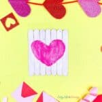 Popsicle Stick Heart Craft