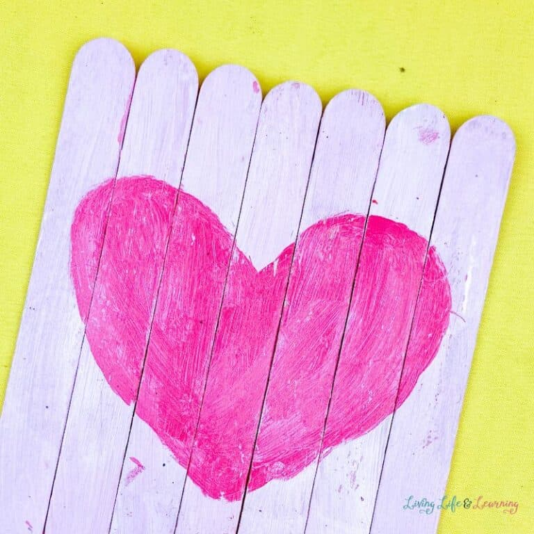 Popsicle Stick Heart Craft