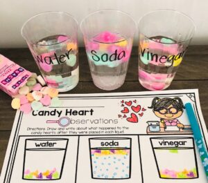 Candy Heart Science Experiments