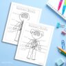 Human Body Coloring Pages for Kindergarten