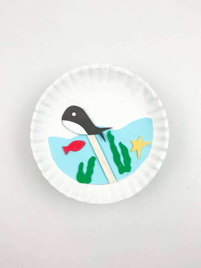 Whale Paper Plate Craft