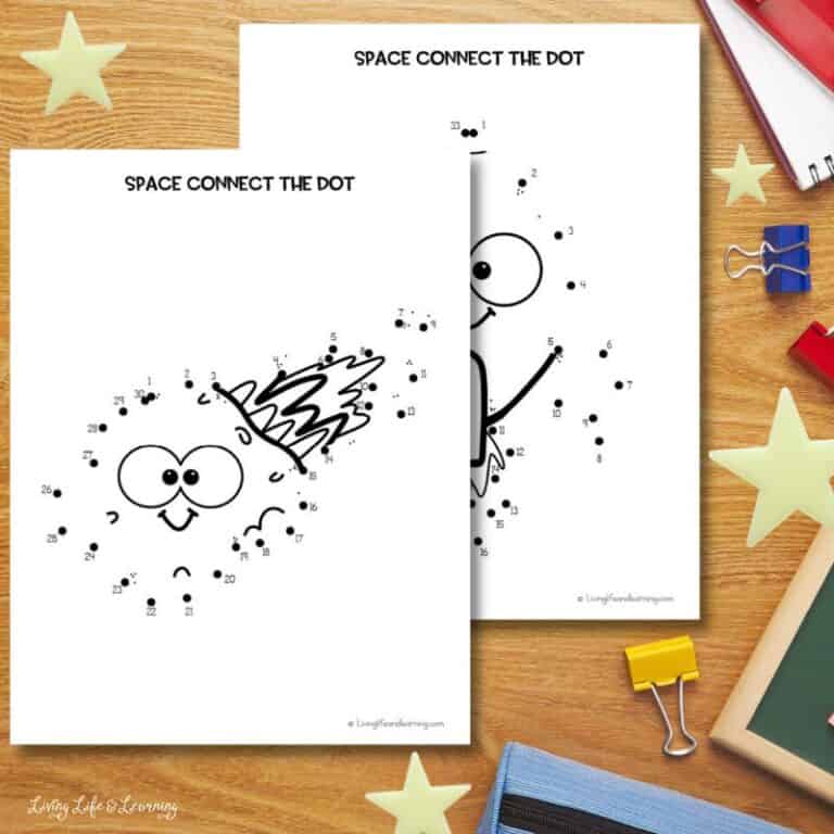 Space Dot to Dot Printables