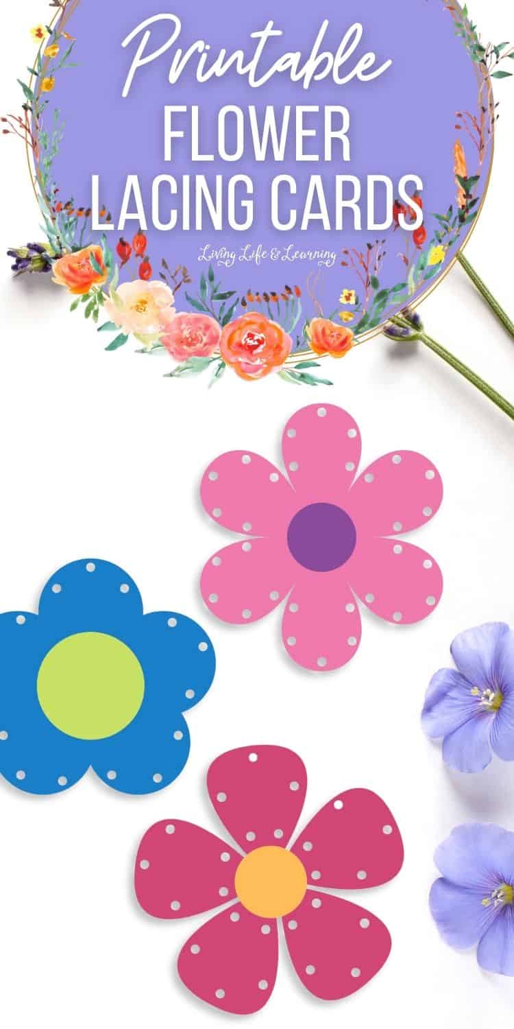 Fun Flower Activities for Kids: Printable Flower Lacing Cards