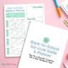 Back To School Guide and Planner