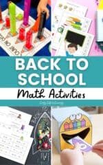 Back To School Math Activities