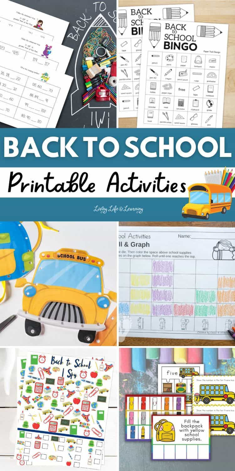 Back To School Printable Activities