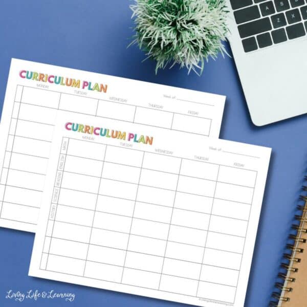 Homeschool Curriculum Planning Template