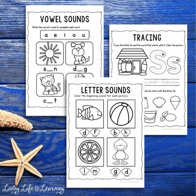 Summer Worksheets for Kindergarten