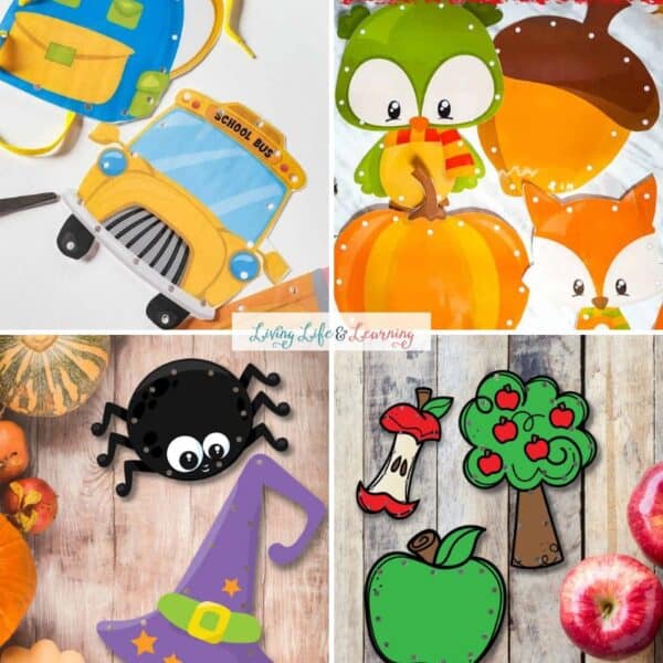 Printable Lacing Cards for Kids
