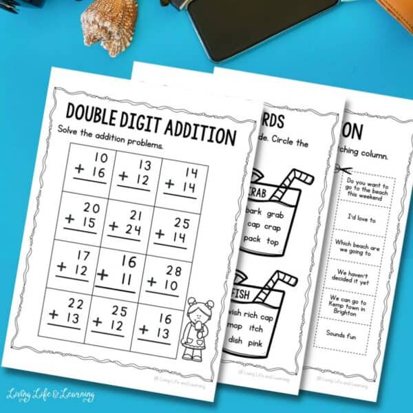 Elementary Summer Worksheets