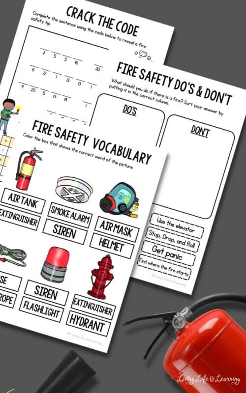 Fire Safety Worksheets for Elementary Students