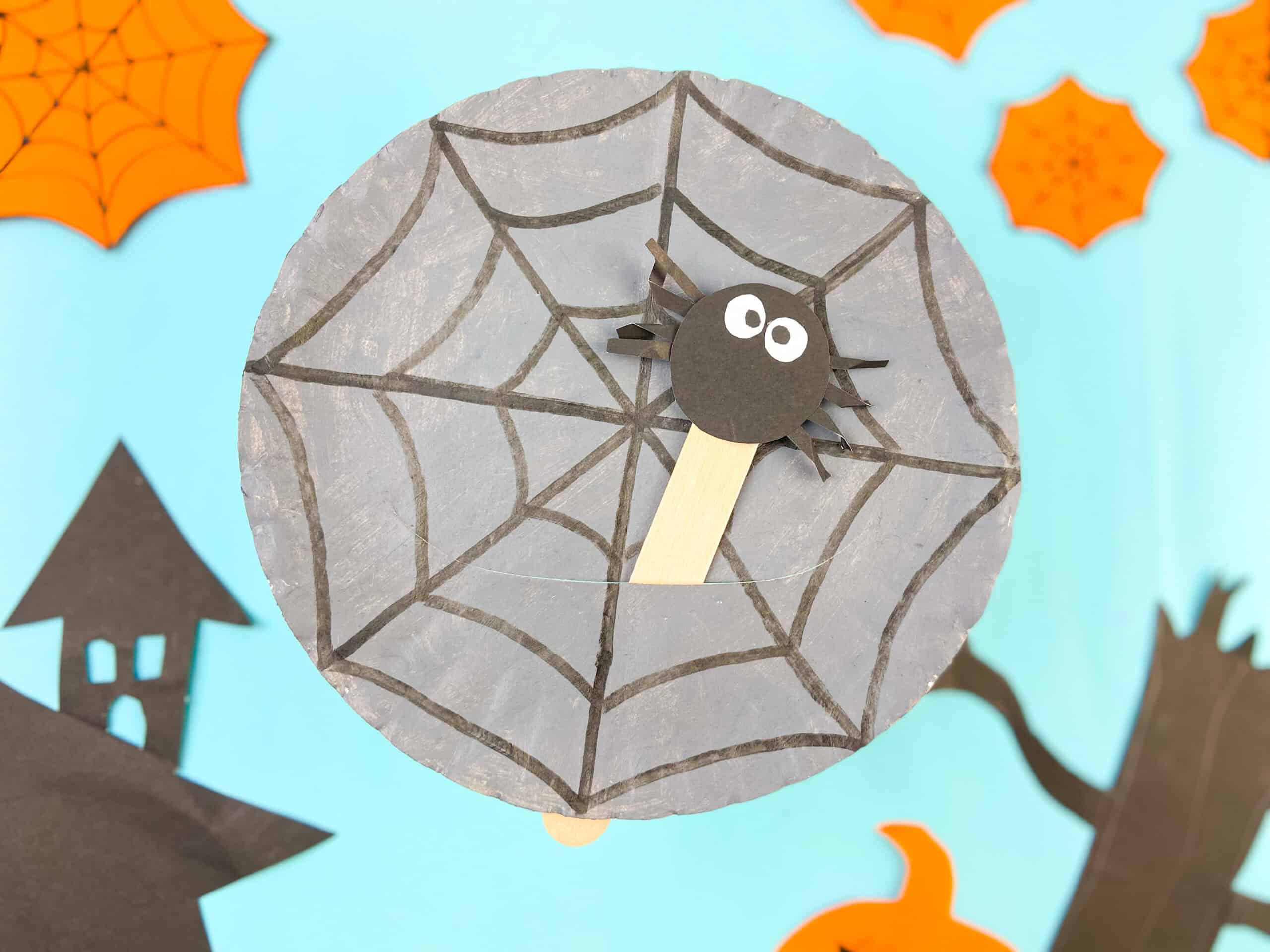 Halloween Spider Paper Plate Craft