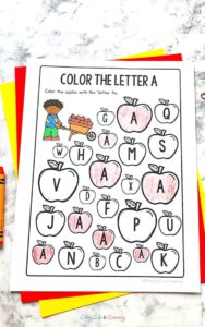 A is for Apple Worksheet