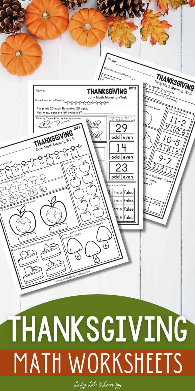 Thanksgiving Math Worksheets