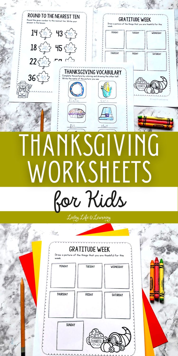 Thanksgiving Worksheets for Kids
