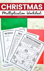 Christmas Multiplication Worksheets