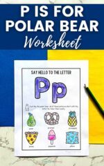 P is for Polar Bear Worksheet
