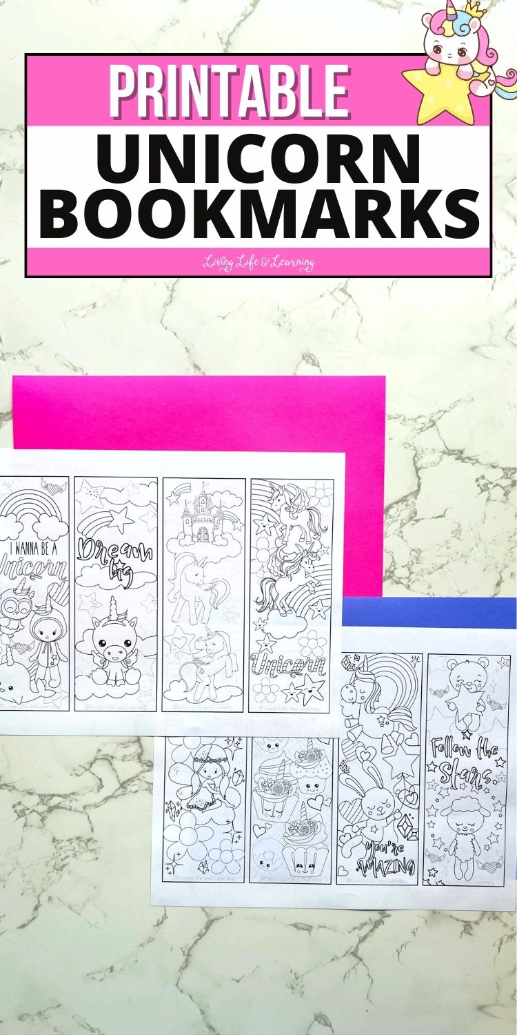 Printable Unicorn Bookmarks