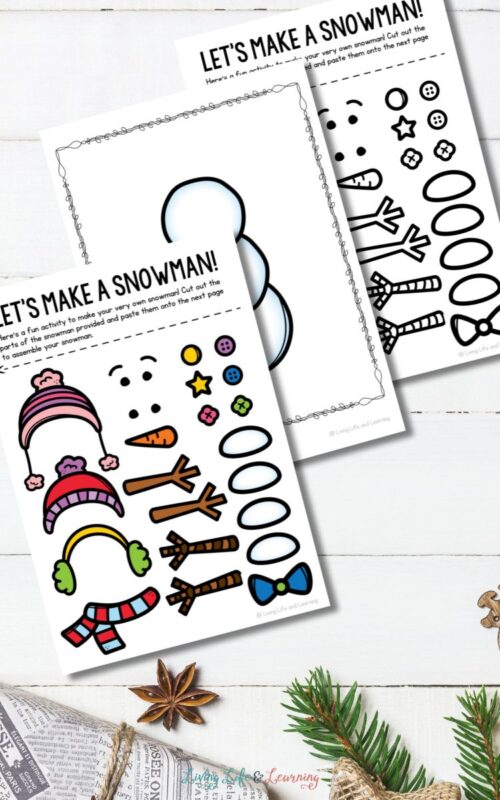 Build a Snowman Worksheets