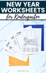 New Year Worksheets for Kindergarten