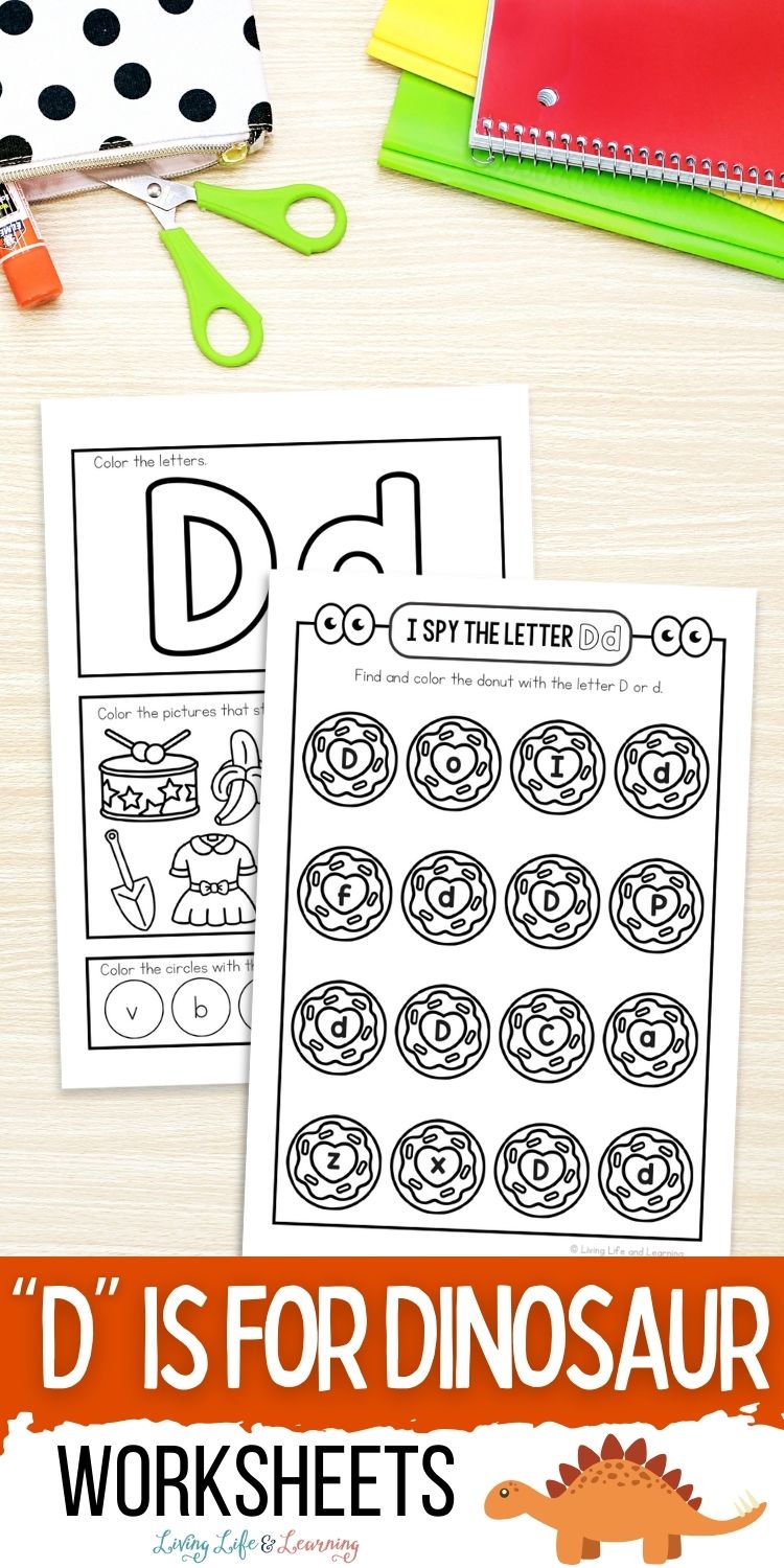 D is for Dinosaur Worksheets