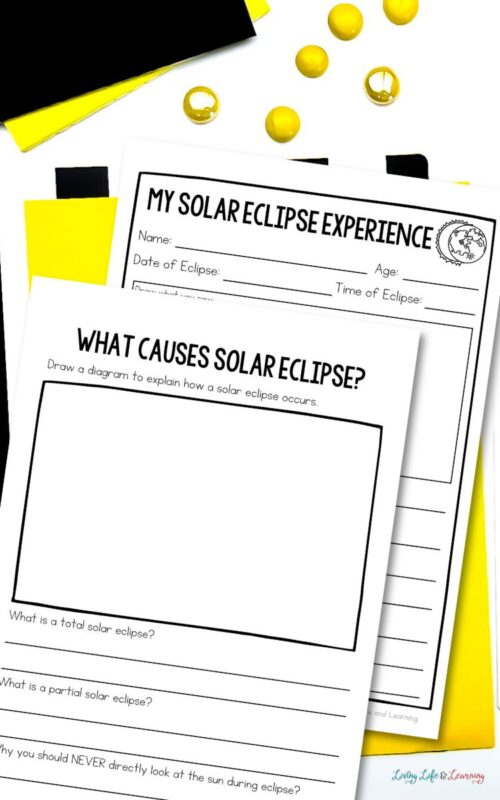 Solar Eclipse Worksheet