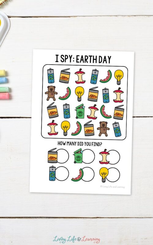 Earth Day I Spy Printable