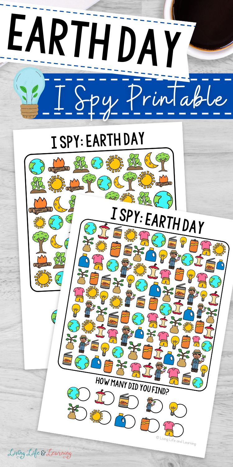 Earth Day I Spy Printable