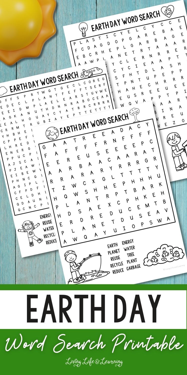 Earth Day Word Search Printable