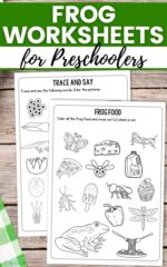 Frog Worksheets for Preschoolers
