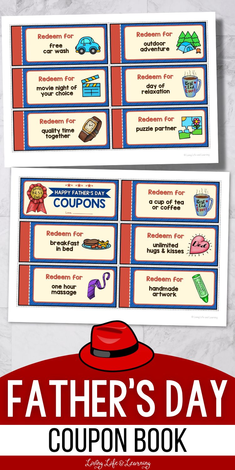 Father's Day Coupon Book