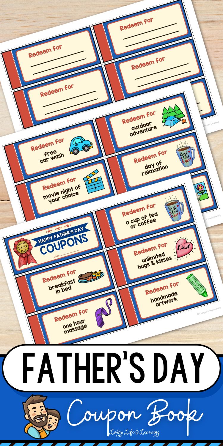 Father's Day Coupon Book