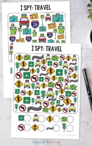 Travel I Spy Printable