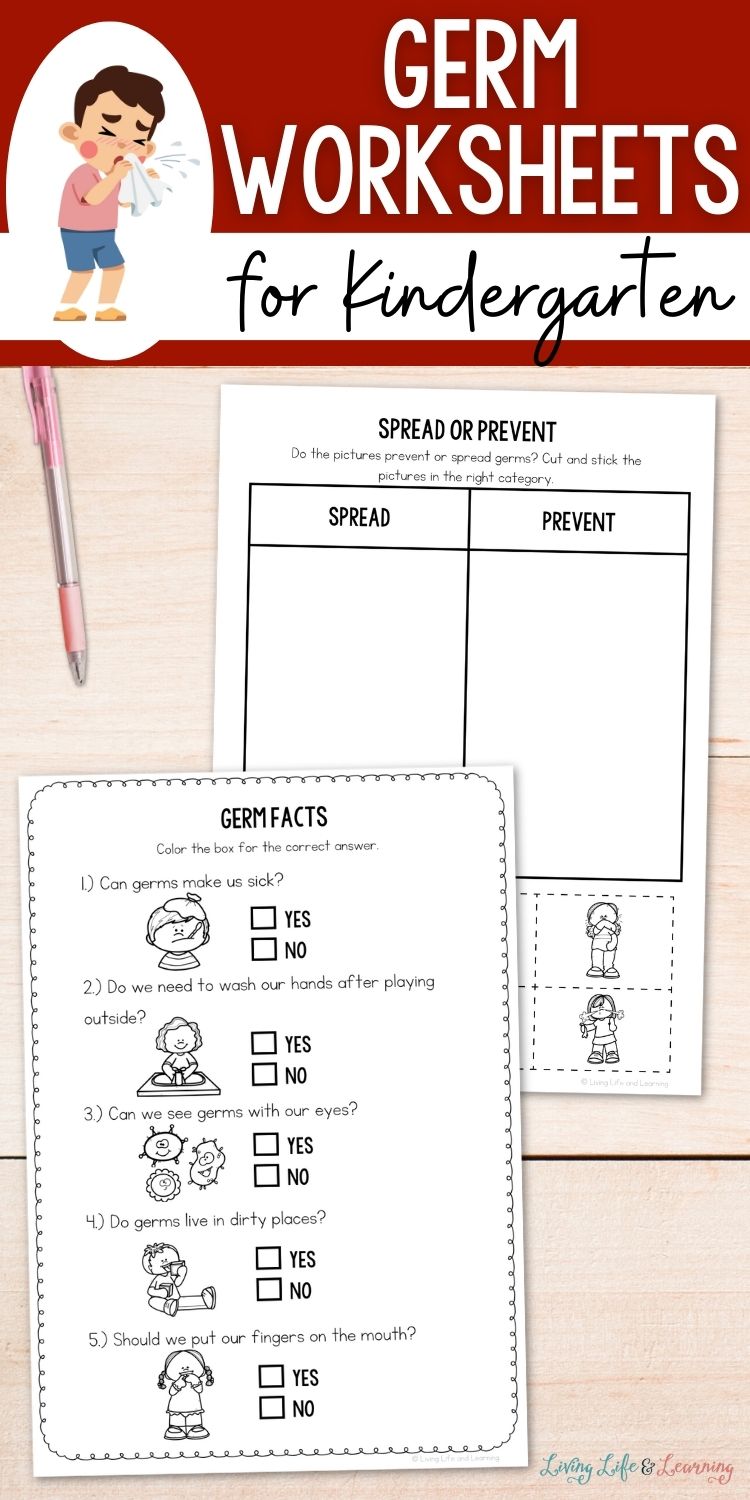 Germ Worksheets for Kindergarten