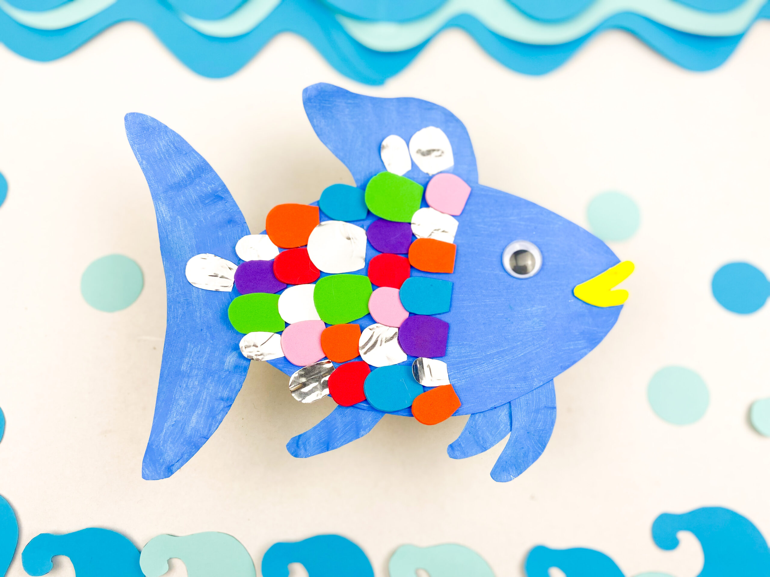 Full Page Rainbow Fish Template Page 2 | Rainbow Fish PSD, High