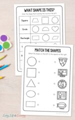 Fun Shape Worksheets for Preschoolers and Kindergarteners