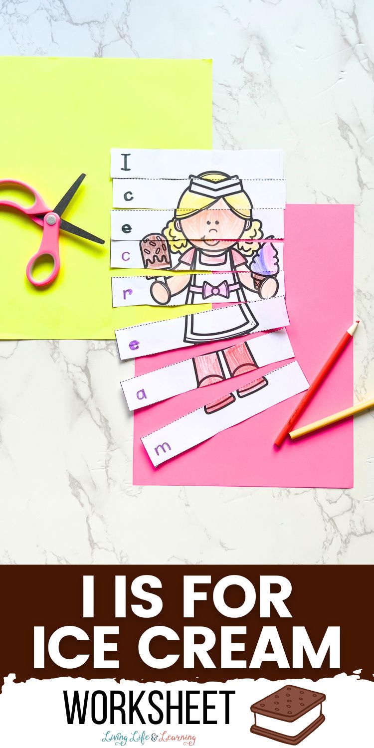 Free Preschool Printables: I is for Ice Cream Worksheet