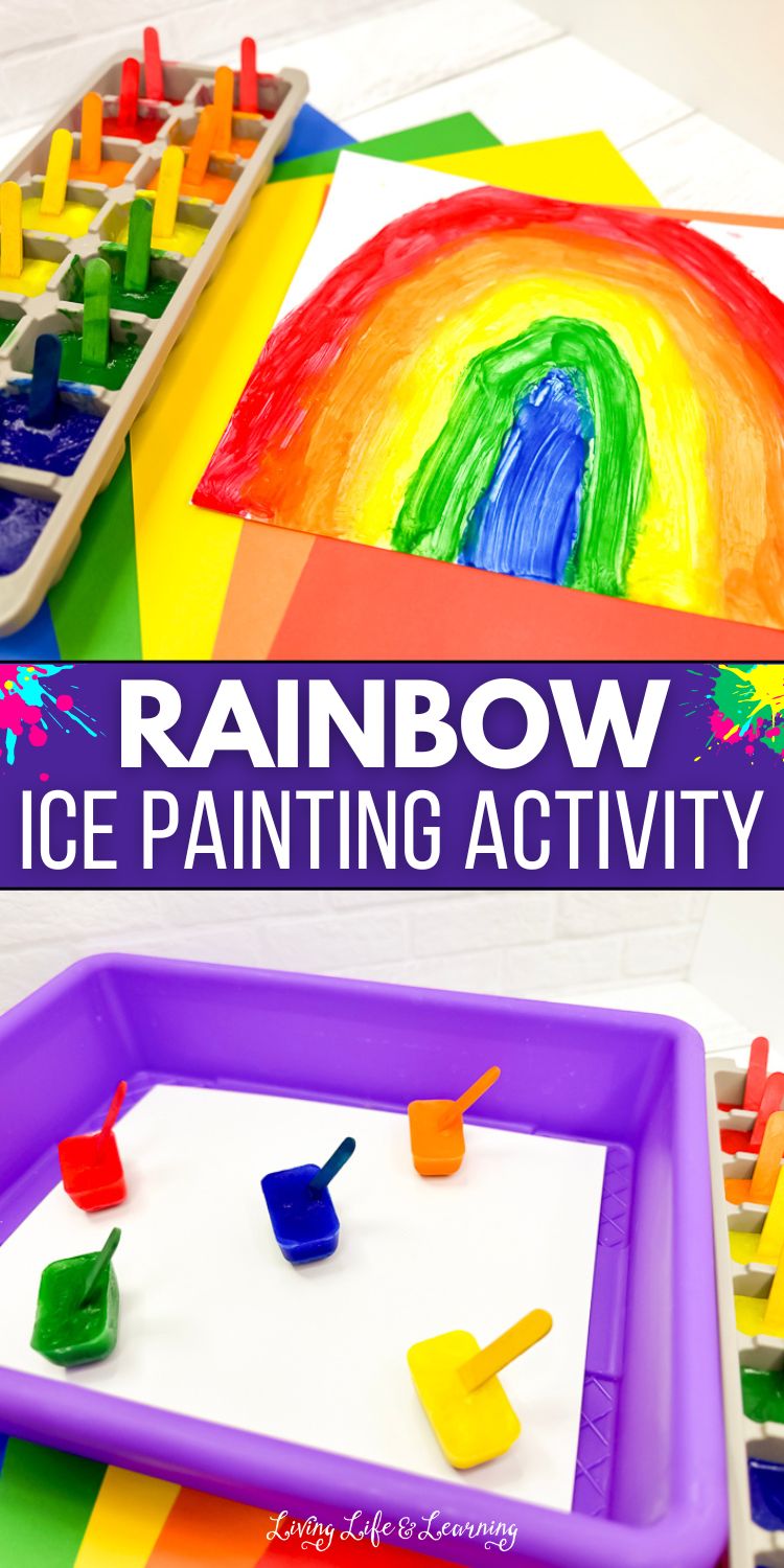 Rainbow Ice Painting Activity: A Fun and Colorful Craft for Kids