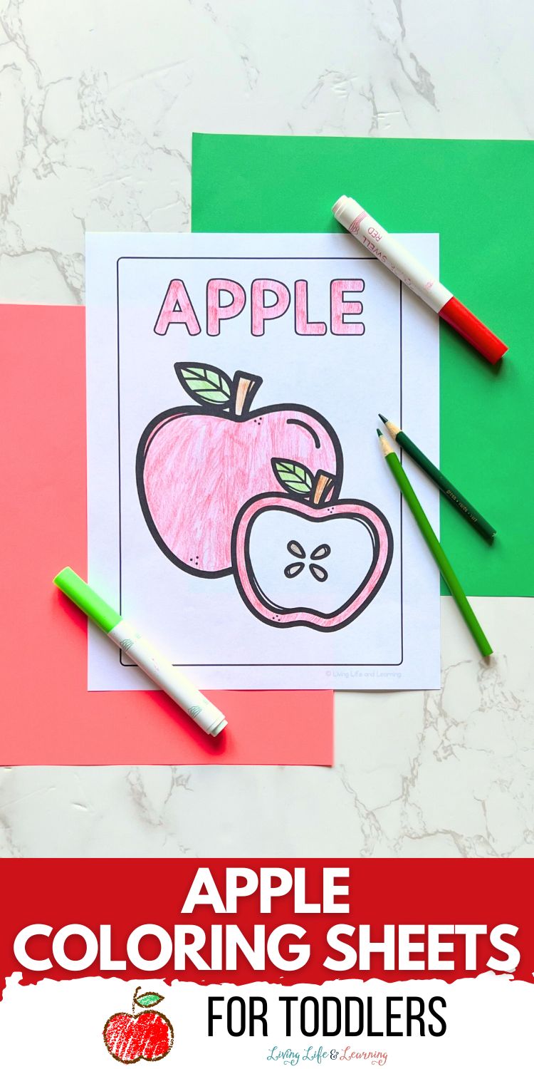 Apple Coloring Sheets for Toddlers: Fall Fun at Home
