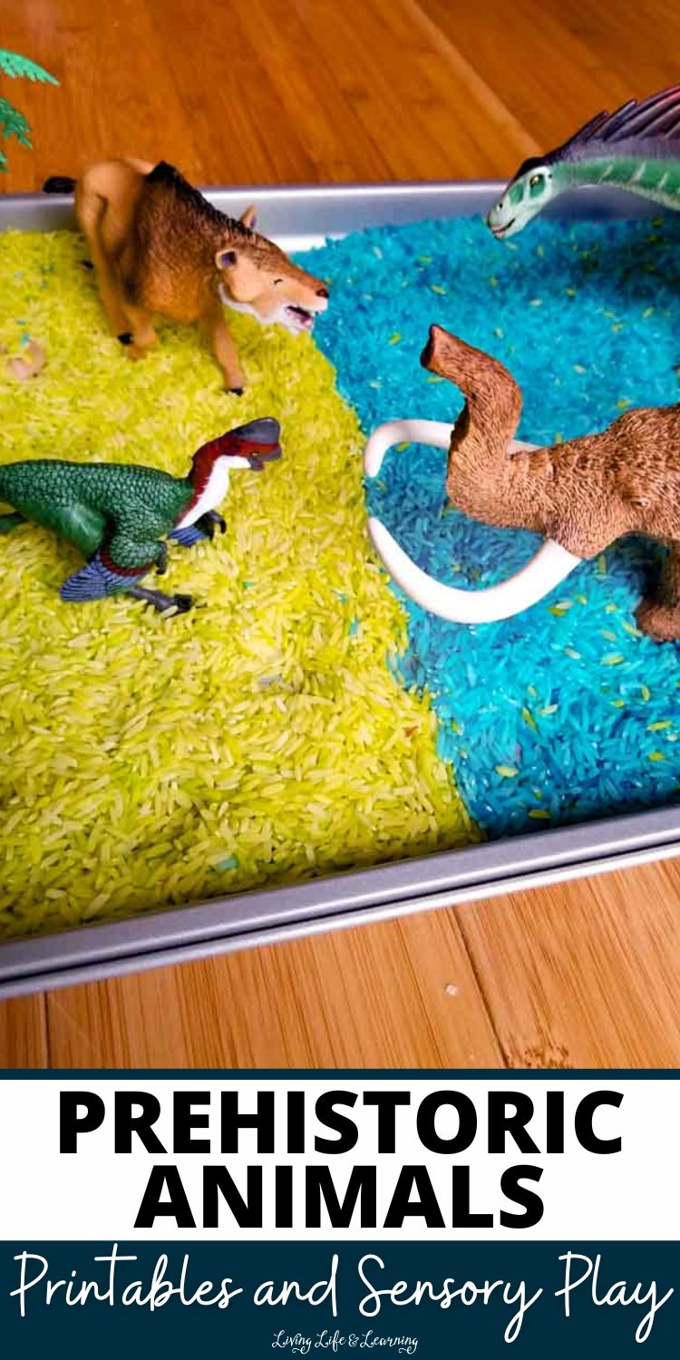 Prehistoric Animals: Fun Sensory Play Ideas and a Fun Printable