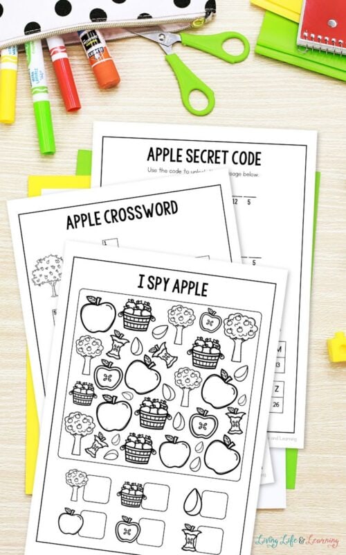 Apple Activity Sheets: Fun and Educational Fall Activities for Kids