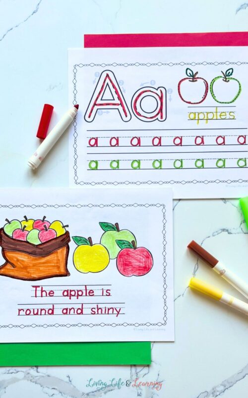 Integrate Fruit and Learning with Apple Tracing Worksheets