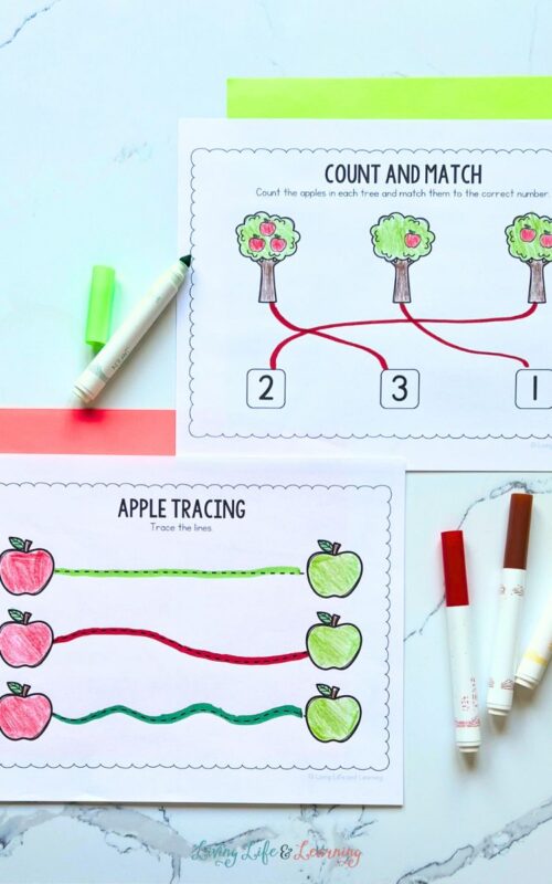Apple Worksheets for Toddlers: Fun and Educational Activities