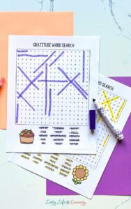 Celebrate Thankfulness with a Gratitude Word Search Printable