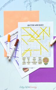 Celebrate Thankfulness with a Gratitude Word Search Printable