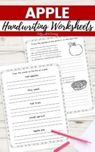 Boost Handwriting Skills with Apple Handwriting Worksheets