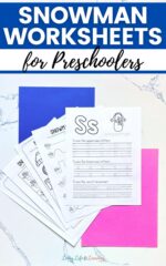 Snowman Worksheets for Preschoolers: A Fun Frosty Adventure